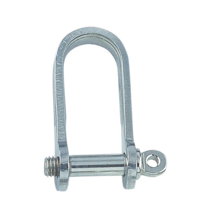 Flat shackle, long / A4-AISI 316 | Scanmarc A/S